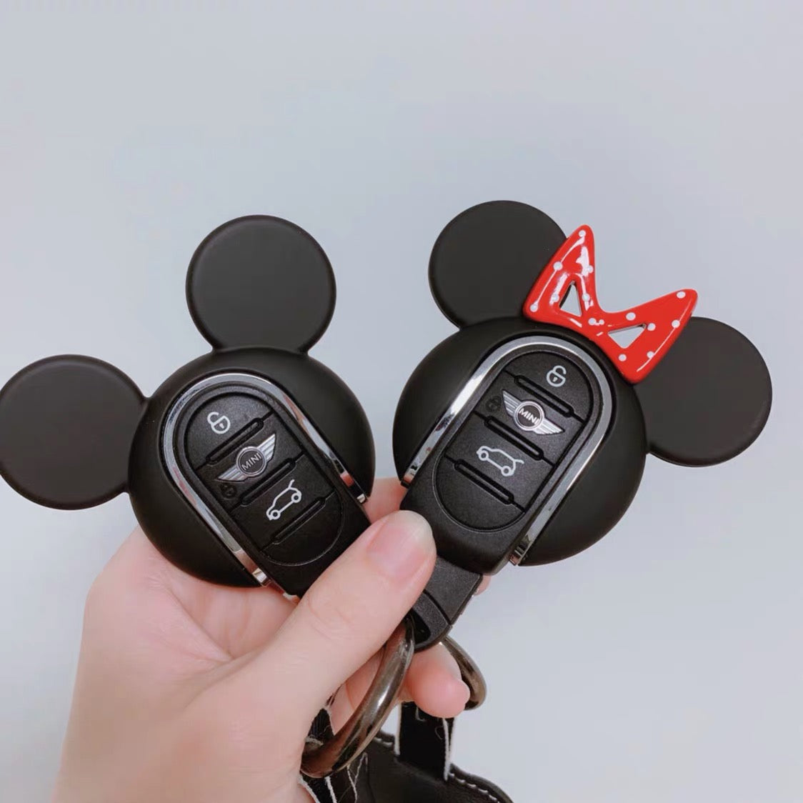 Mini Cooper Mouse Ear Shaped Key Fob