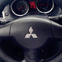 Bling Mitsubishi Decal for Steering Wheel