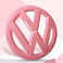 Pink VW Volkswagen Front Grille or Rear Trunk Emblem