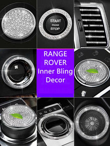 Range Rover Bling 3d Rhinestones Interior Acessories Decoration Decal