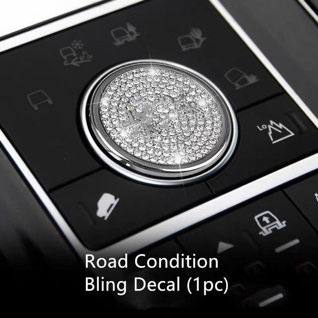 Range Rover Bling 3d Rhinestones Interior Acessories Decoration Decal