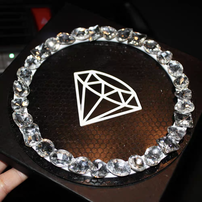 Round Bling Rhinestones Car Dashboard Anti-slippery Matt