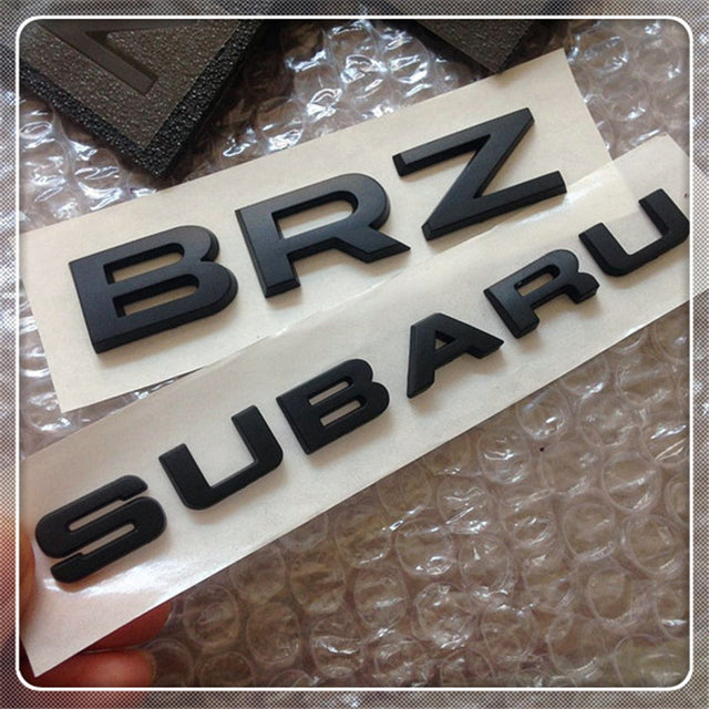SUBARU BRZ Black Chrome Logo Emblem Badge
