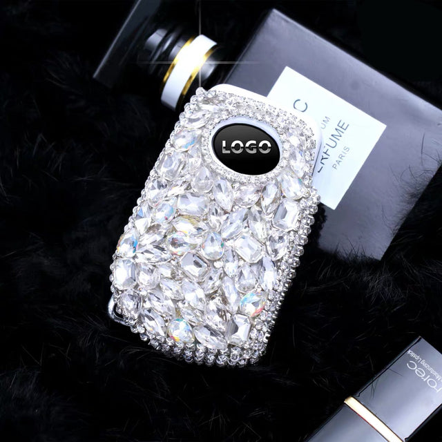 Silver Toyota Bling Car Key FOB case