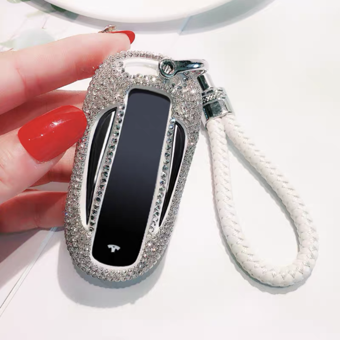 Tesla Bling Car Key Holder Cover