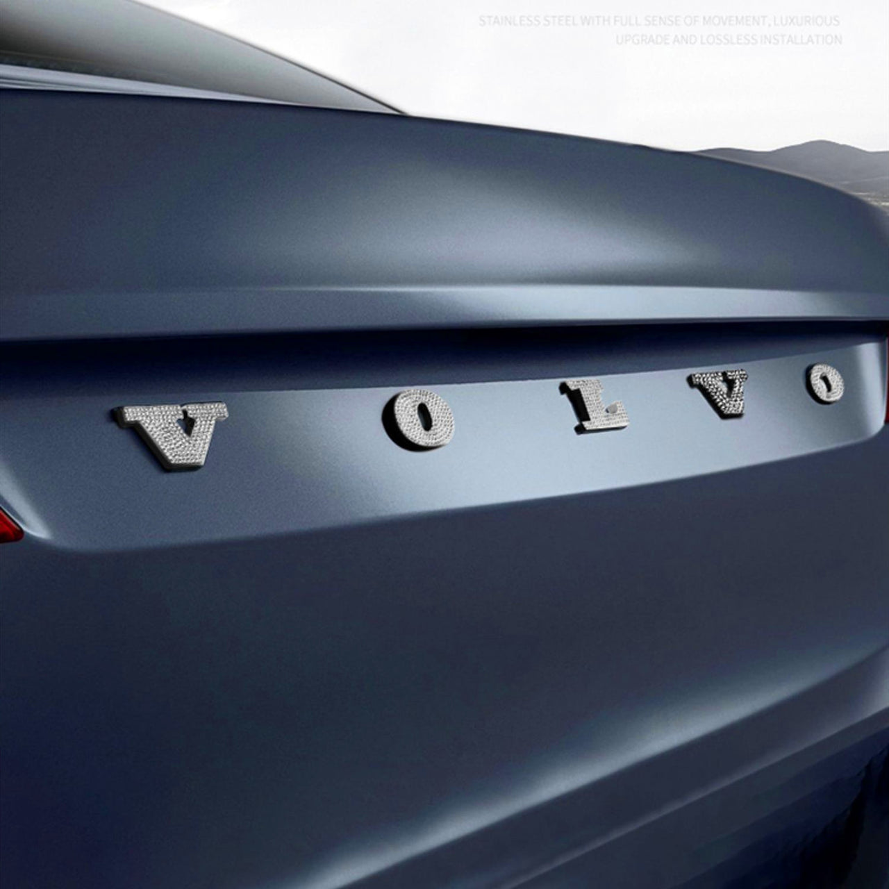 VOLVO Bling Emblem Decal-Front or Rear Trunk or Steering Wheel
