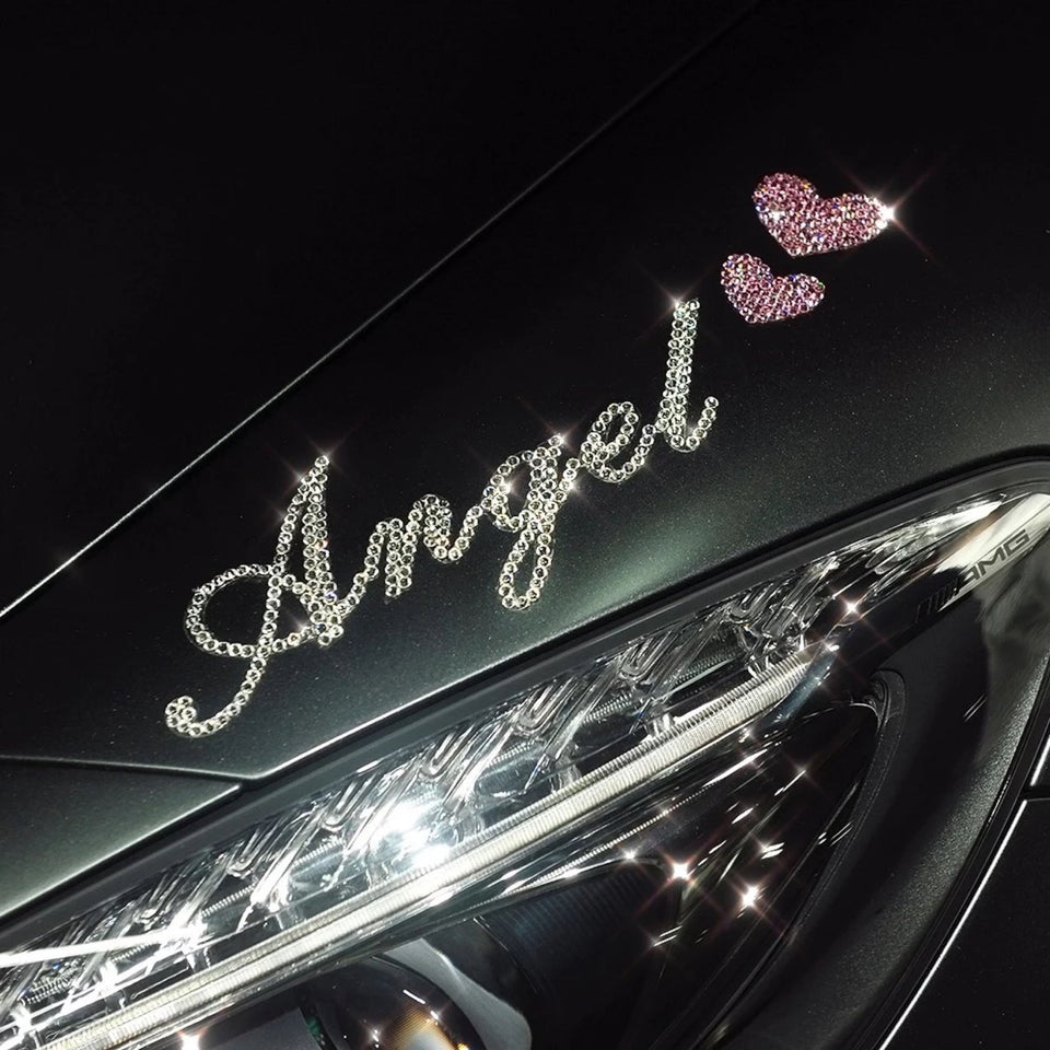 Personalized Bling Letter Decal DIY Sticker - Customized Sparkling Car