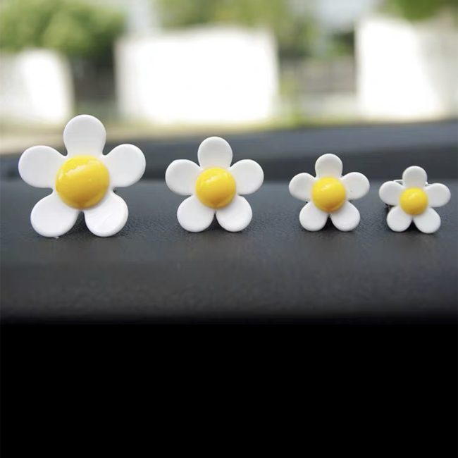 Bling Your Car - Small Daisy Car Air Vent Mounted Decoration with Frag