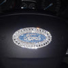 Pink FORD Bling Front or Rear Grille or Steering Wheel Emblem Rhinesto ...
