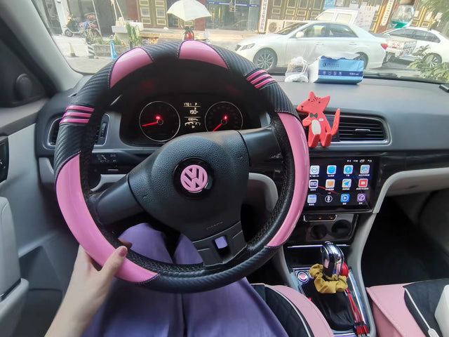 Pink VW Volkswagen Emblem for Steering Wheel LOGO Sticker Decal Beetle